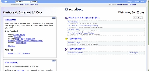Socialtext 2.0: Usability vs. Usefulness - Zoli's Blog Socialtext 2.0: Usability vs. Usefulness - Zoli's Blog