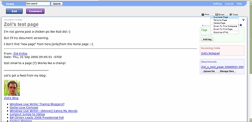 Socialtext 2.0: Usability vs. Usefulness - Zoli's Blog Socialtext 2.0: Usability vs. Usefulness - Zoli's Blog